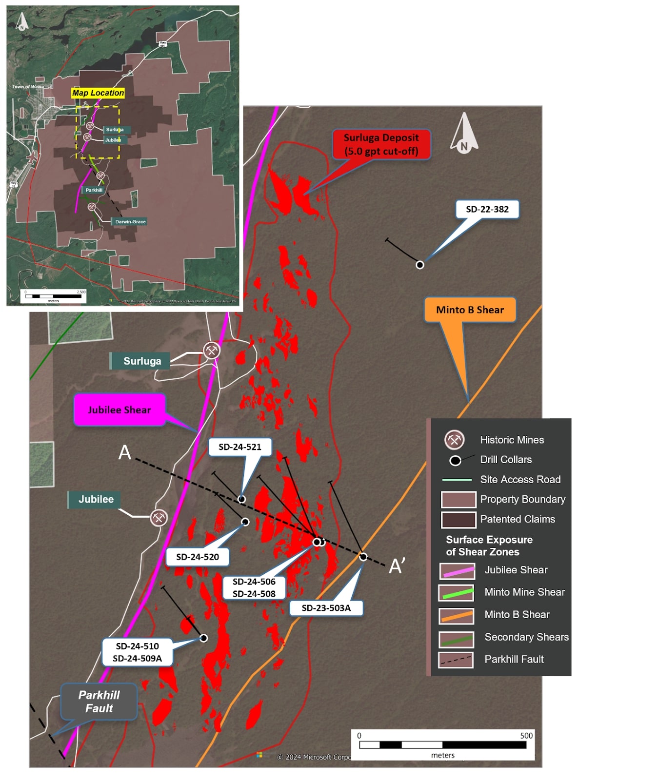 Red Pine Intercepts Significant Mineralization at the Wawa Gold Project ...